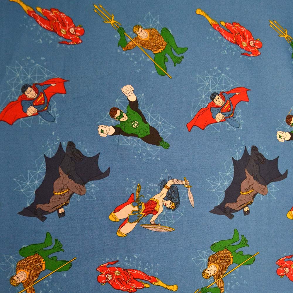 Hero Action Blue, Camelot Fabrics