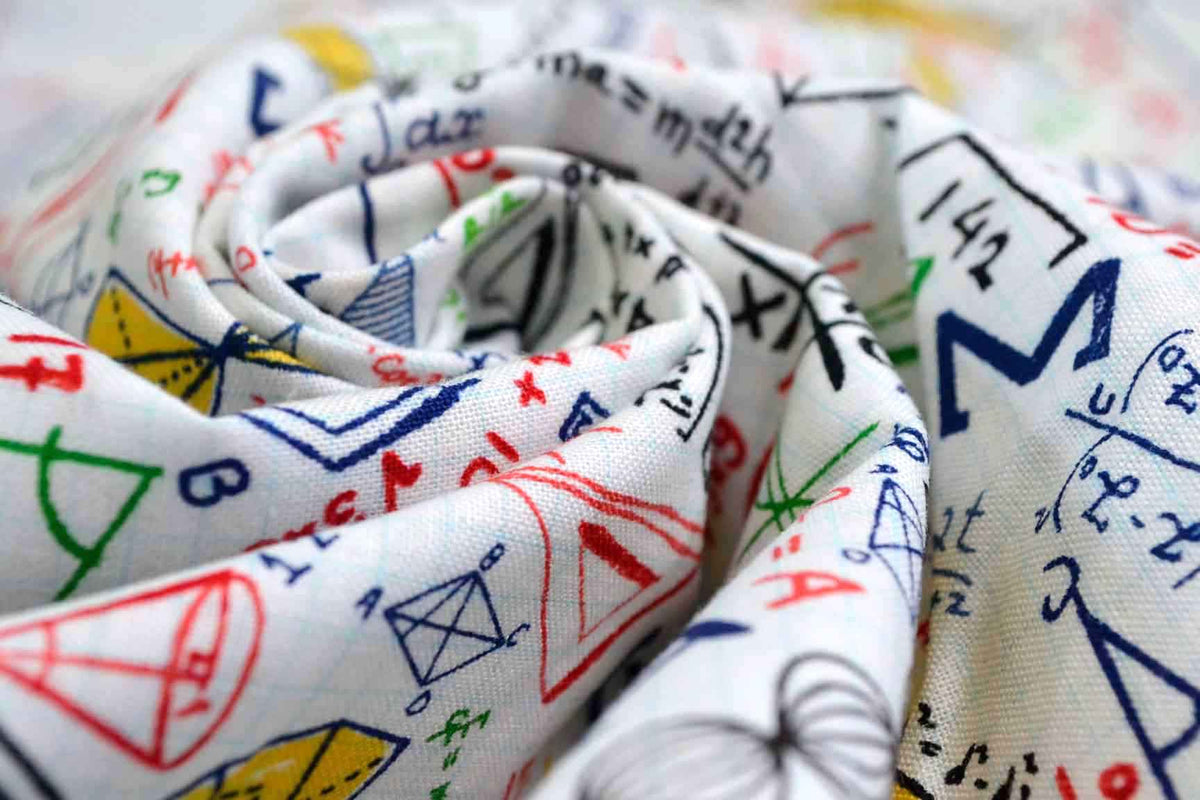 Math Doodle on Grid, Timeless Treasures