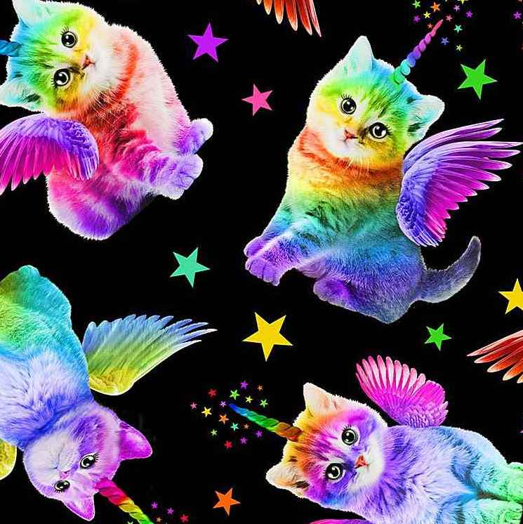 Unicorn Rainbow Cat Rainbow Kitty Plush Doll – NattyCat